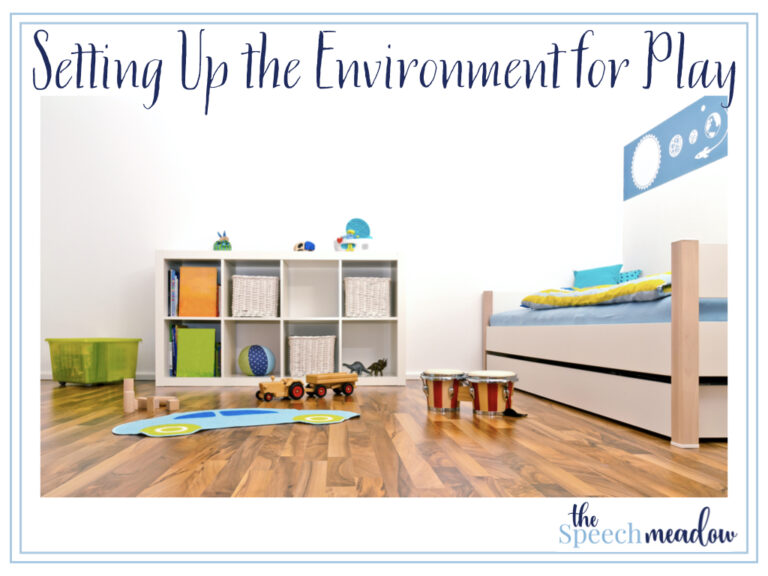 Setting Up the Environment for Play - The Speech Meadow